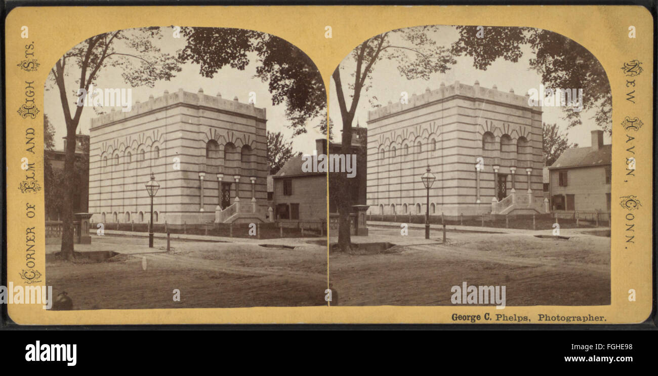 Yale college views, by George C. Phelps Stock Photo - Alamy