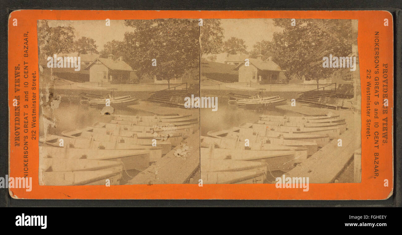 A stereoscopic view of Roger Williams Park in Providence, Rhode Island ...