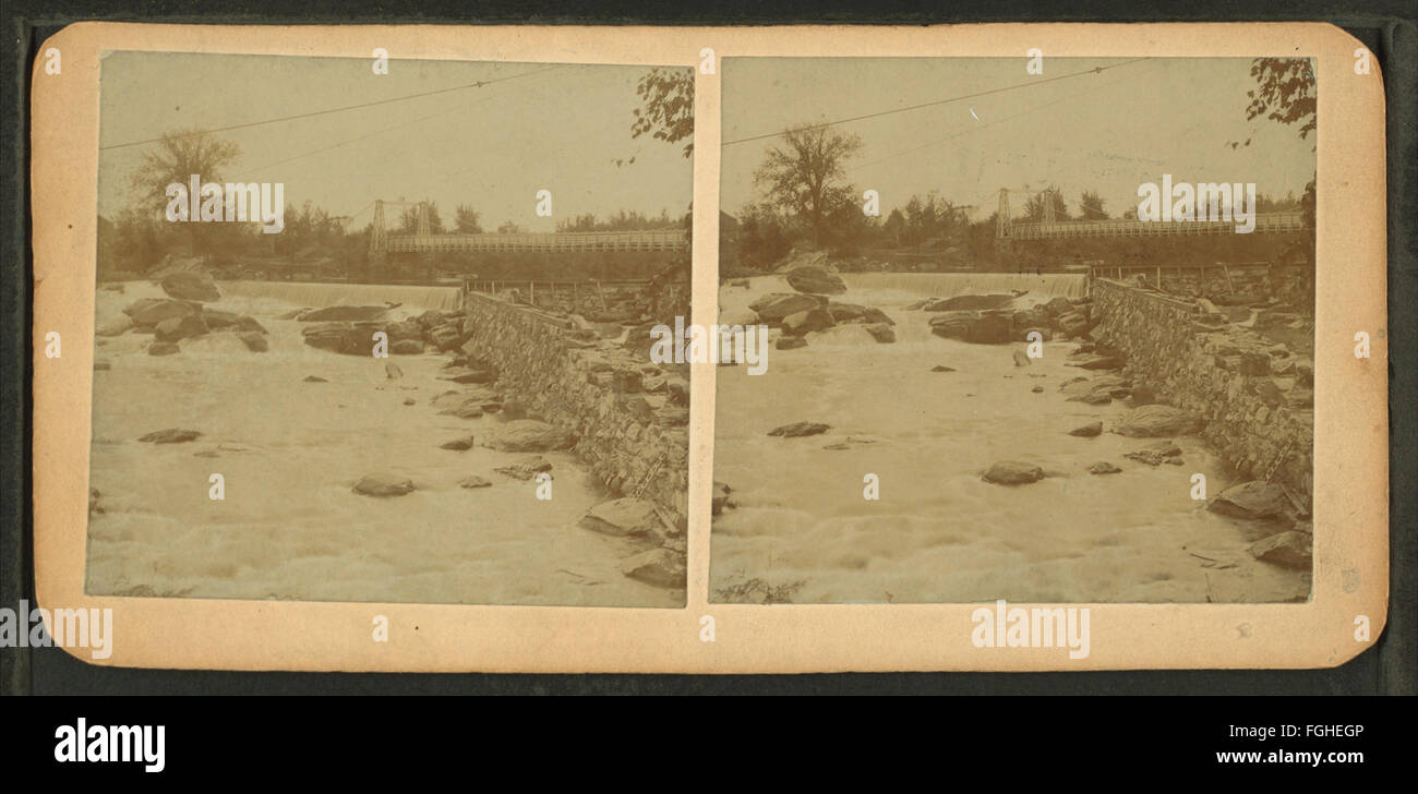 Photograph of a bridge crossing a river at Sheldon Junction, Vermont ...