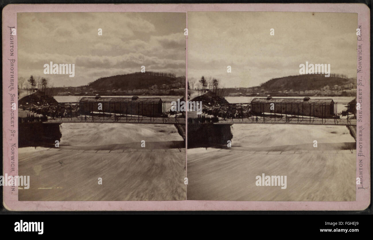 Bridge over the Shetucket River, by Laighton Brothers Stock Photo - Alamy
