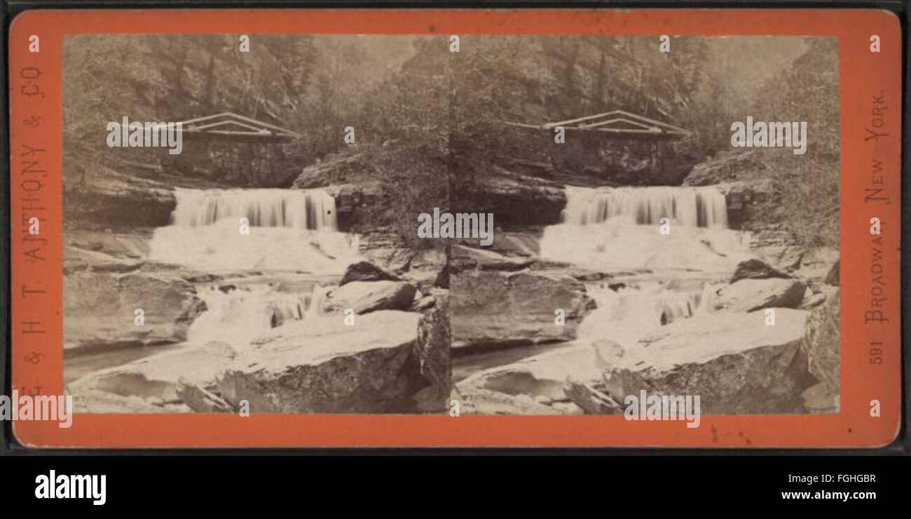 A photograph of the cascade at High Rocks in Kauterskill Clove, New ...