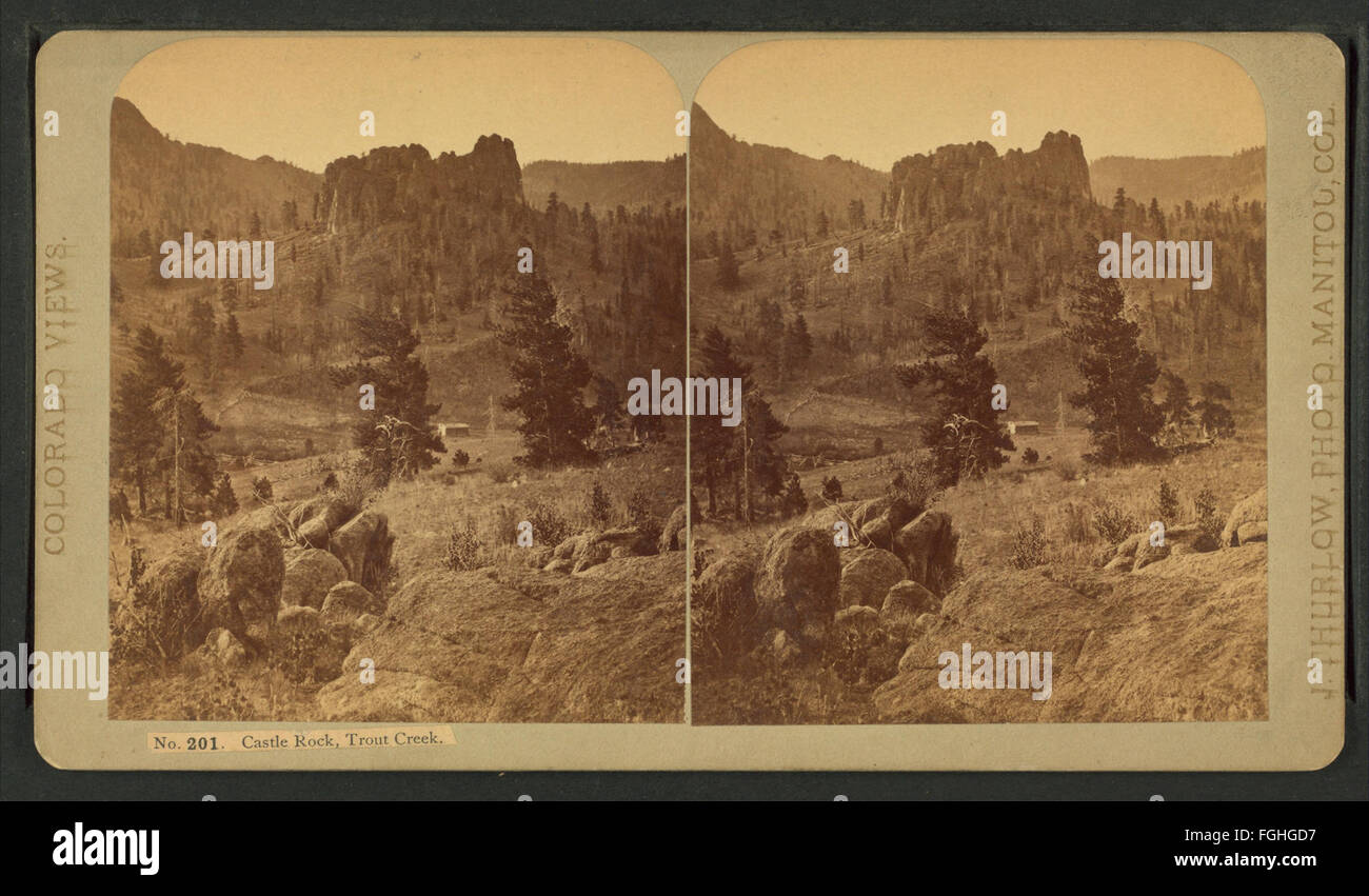 History historic vintage old photograph archive castle rock hi-res ...