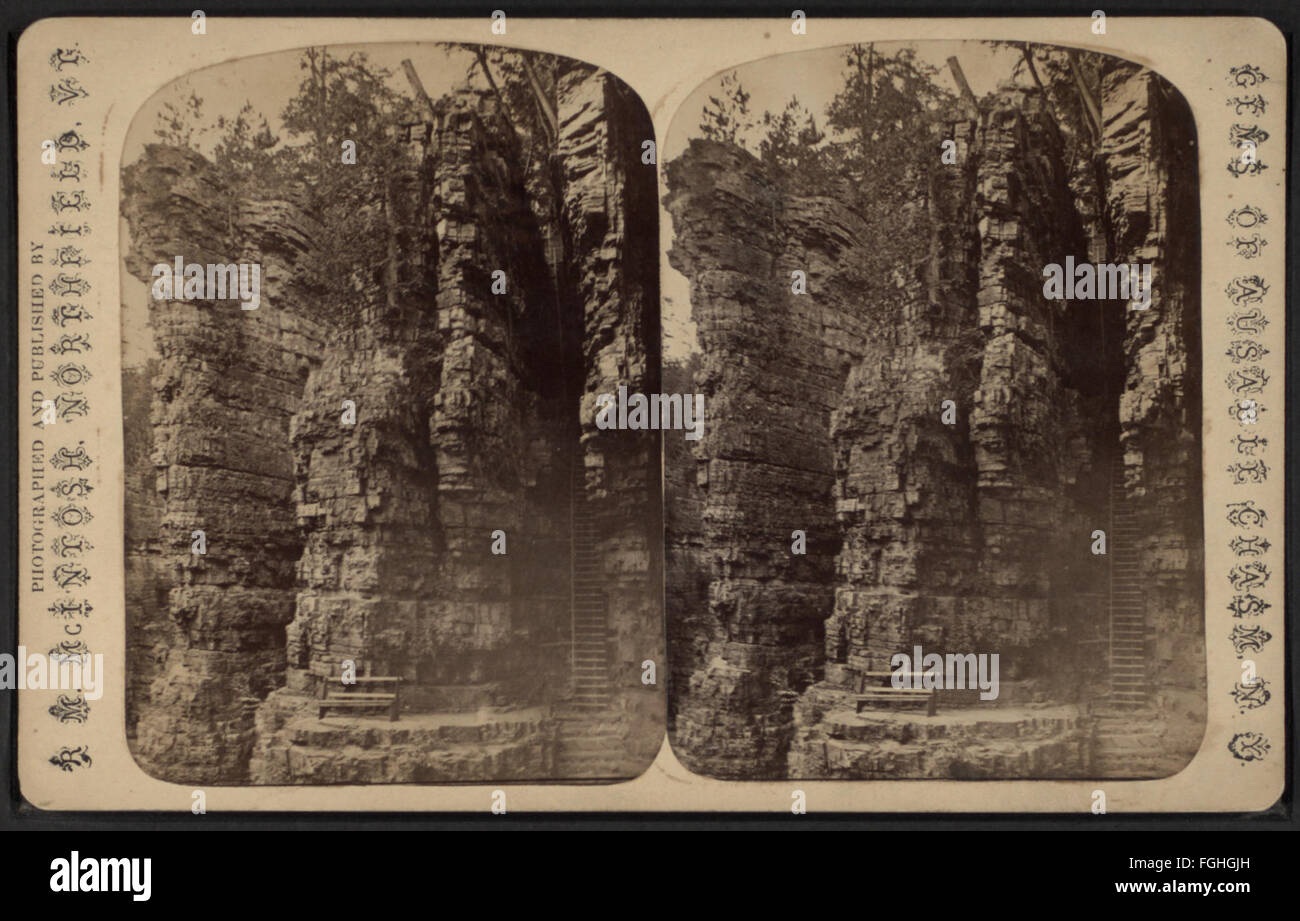 A photograph of Cathedral Rock by R. M. McIntosh, showing the majestic ...