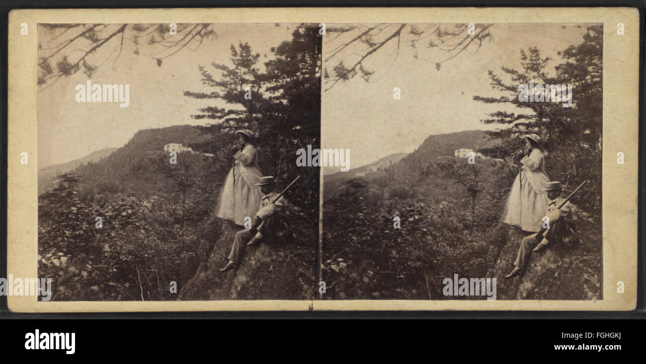 This photograph by E. & H.T. Anthony shows the Catskill Mountain House ...