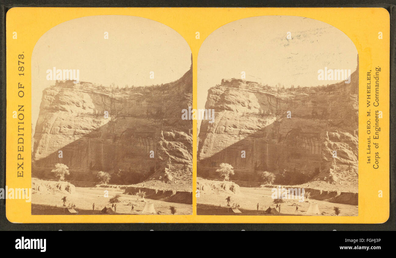 This photograph by Timothy H. O'Sullivan shows the Circle Wall in ...