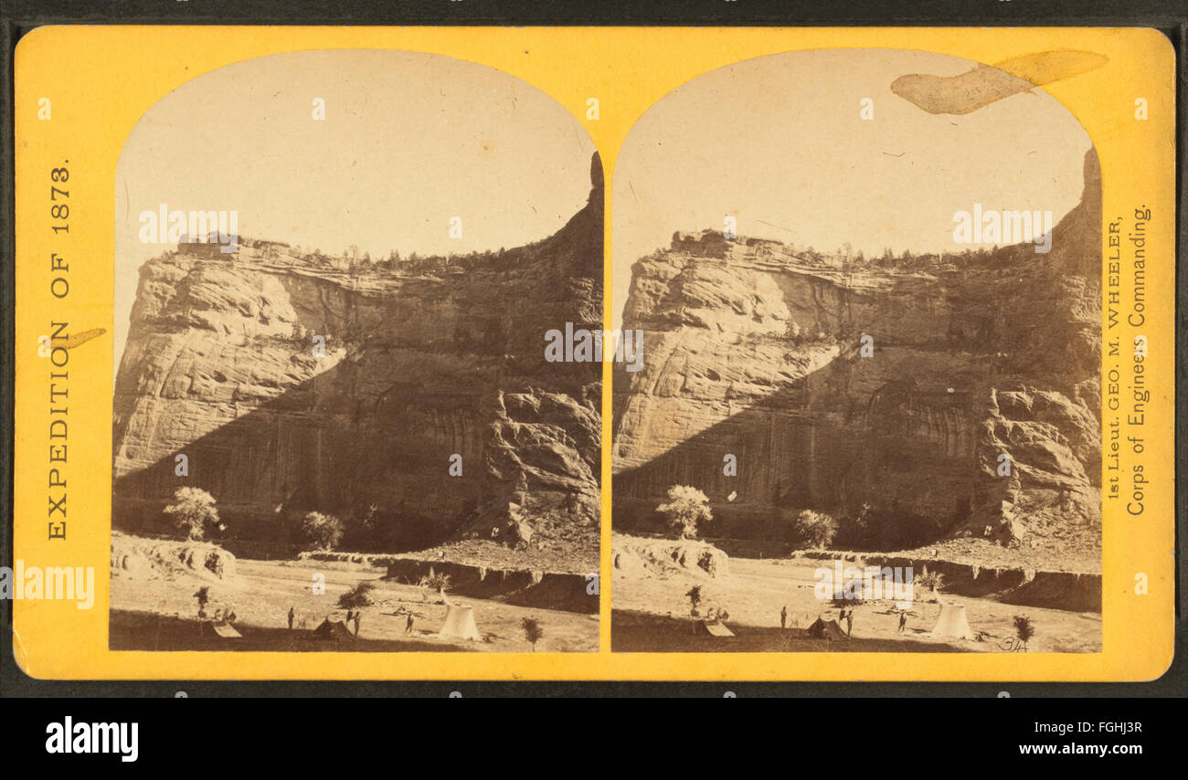 A photograph by Timothy H. O'Sullivan depicting the Circle Wall at ...