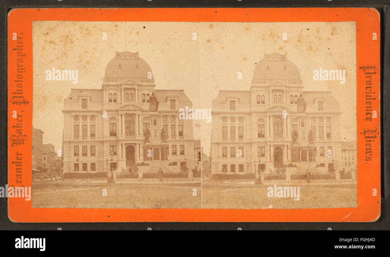 This photograph shows the City Hall building, highlighting its ...