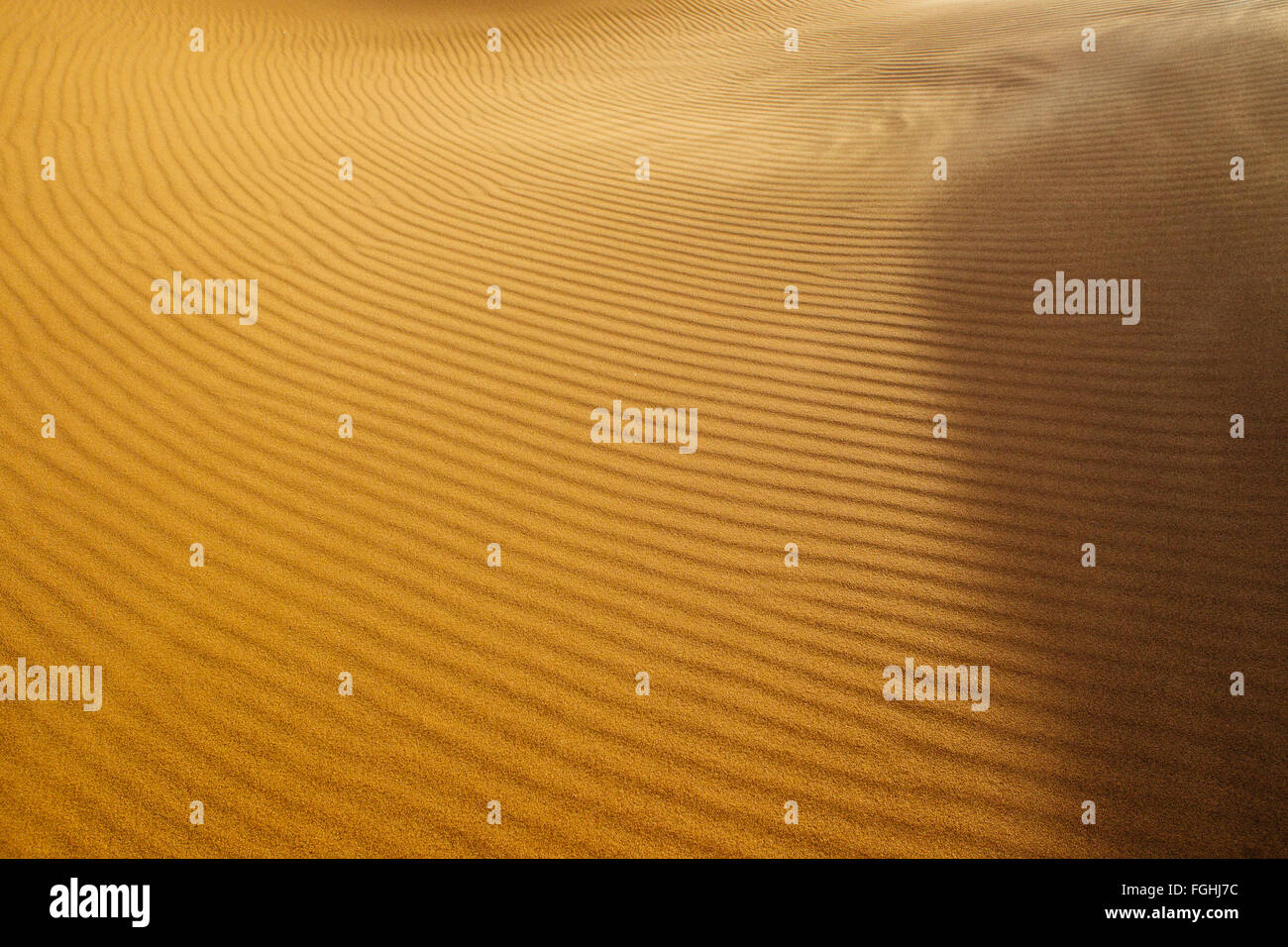 The effect of wind on the sand dunes of the desert in Namibia Stock ...