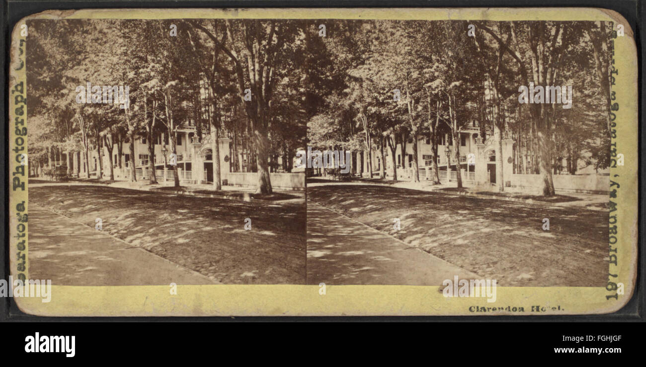 A photograph of the Clarendon Hotel, showcasing the architectural ...