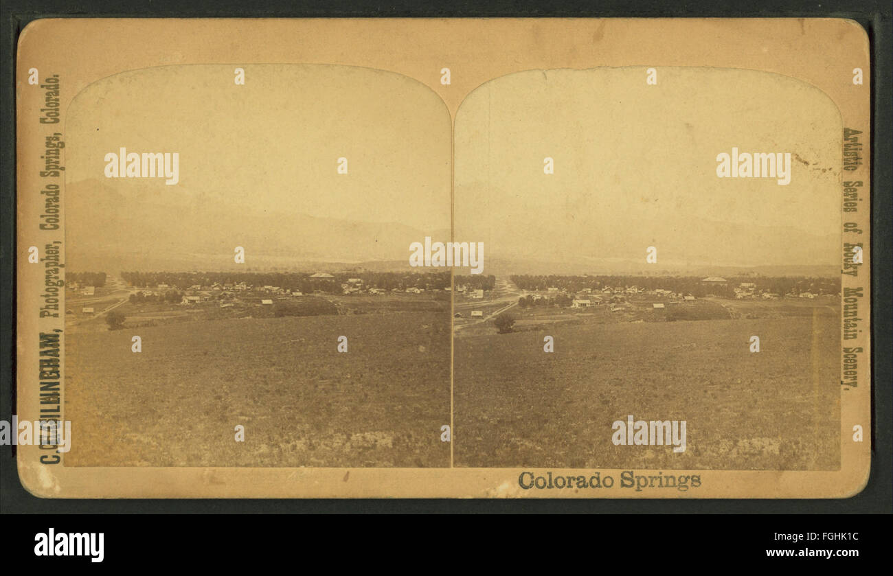 A bird's-eye view of Colorado Springs captured by Charles L. Gillingham ...