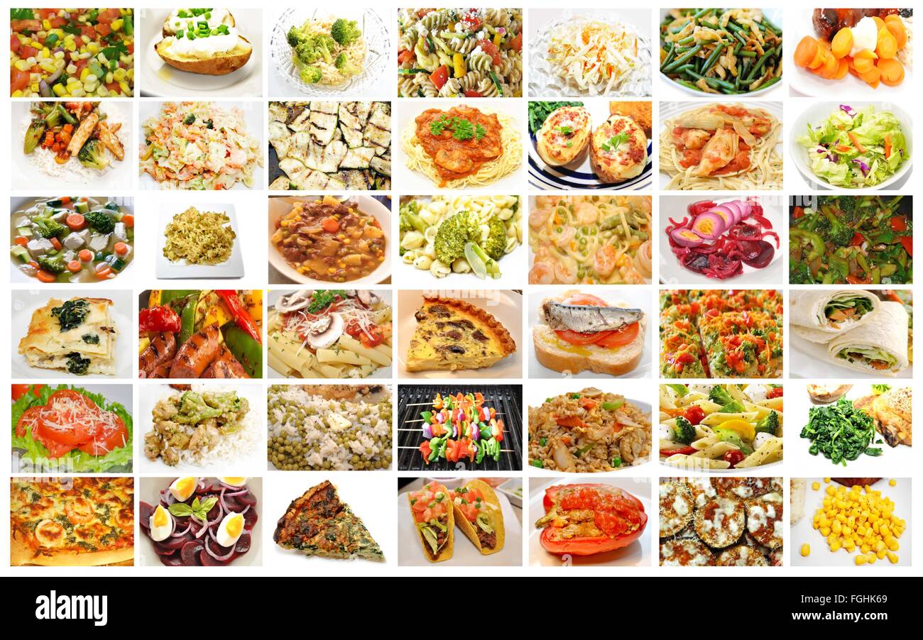 Collage of Food Stock Photo - Alamy