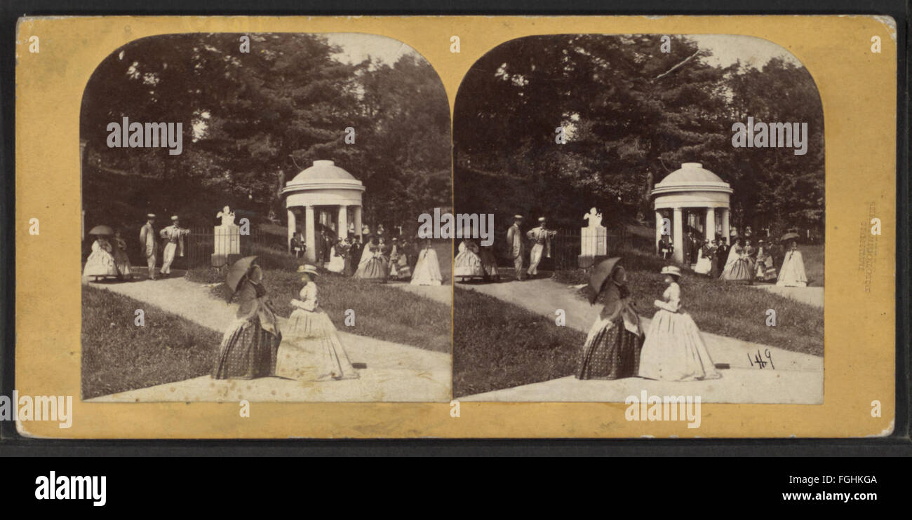 A photograph of Columbian Spring in Saratoga, taken by Deloss Barnum ...