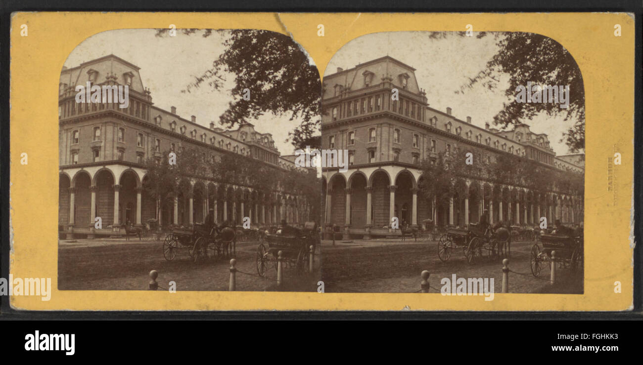 A photograph by Deloss Barnum capturing Congress Hall, emphasizing the ...