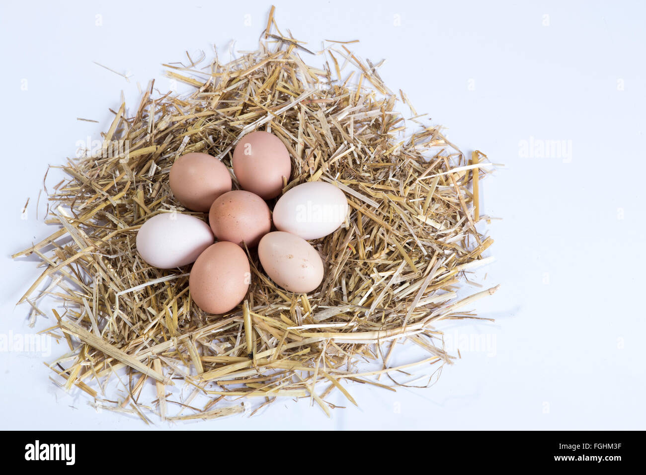 Egg On Straw High Resolution Stock Photography and Images - Alamy
