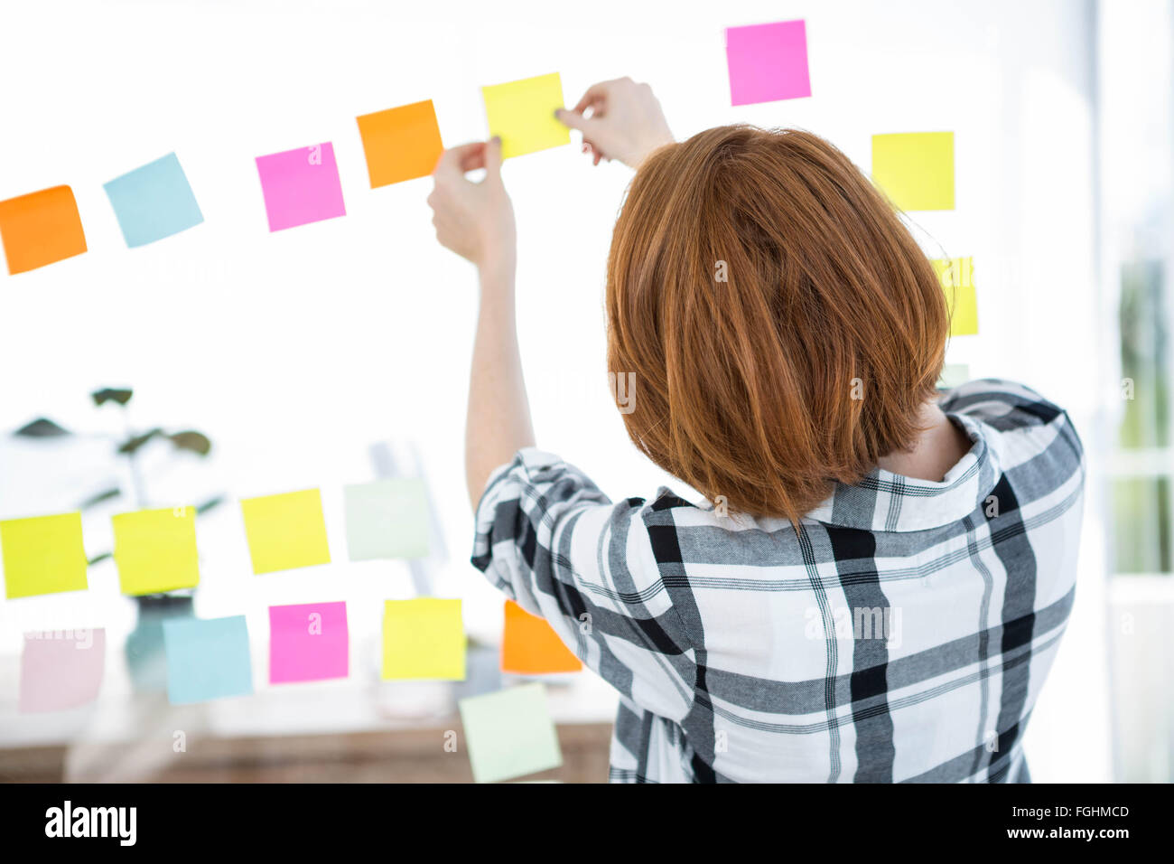 Hipster woman sticking up hi-res stock photography and images - Alamy