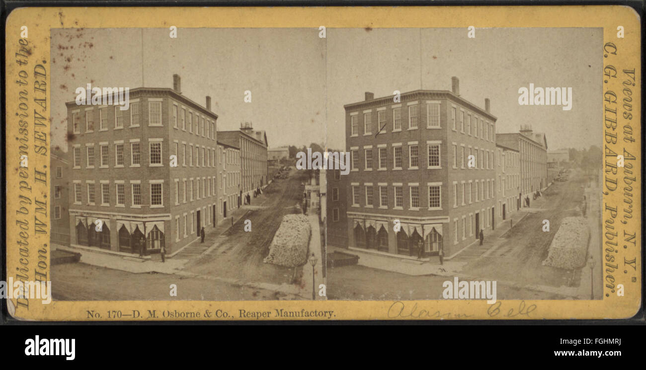 A photograph of the D.M. Osborne & Co. Reaper manufacturing facility ...