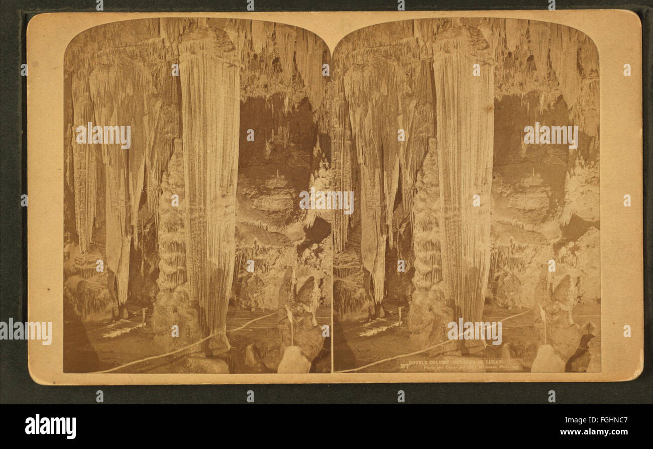 A photograph by C.H. James showing the double columns within the ...