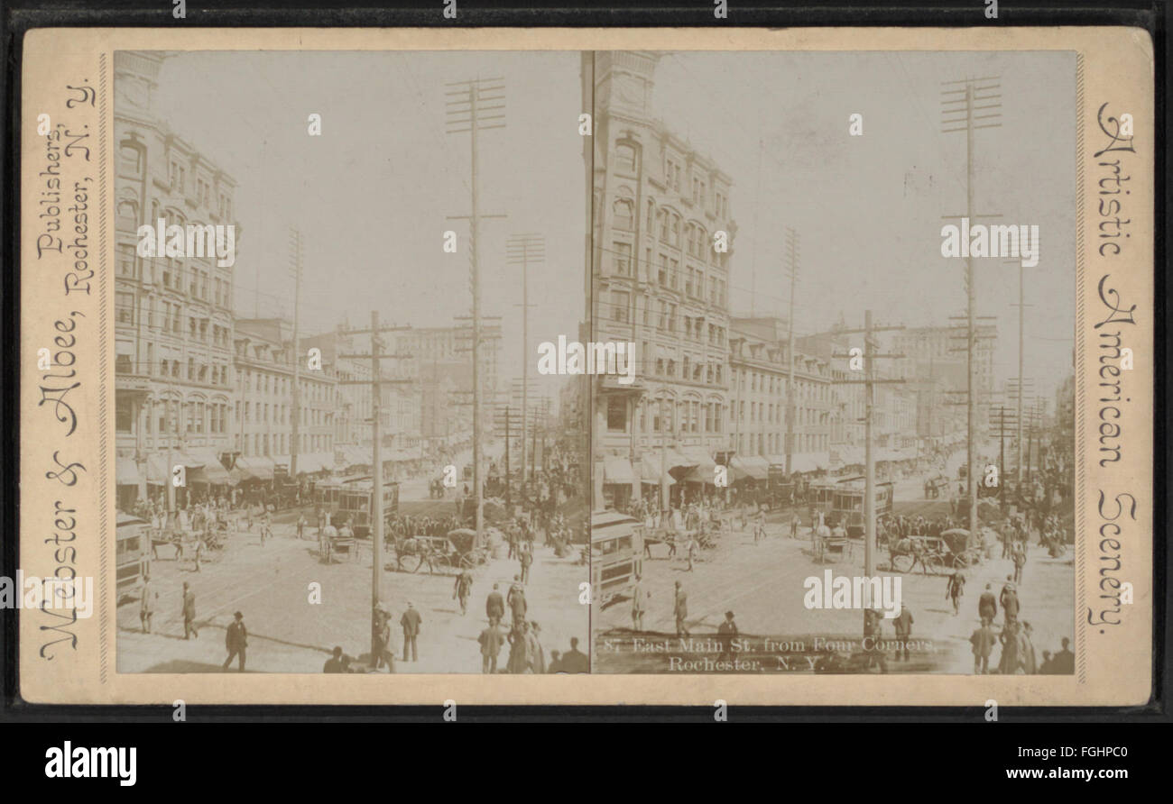 Photograph of East Main Street in Rochester, New York, from the Four ...