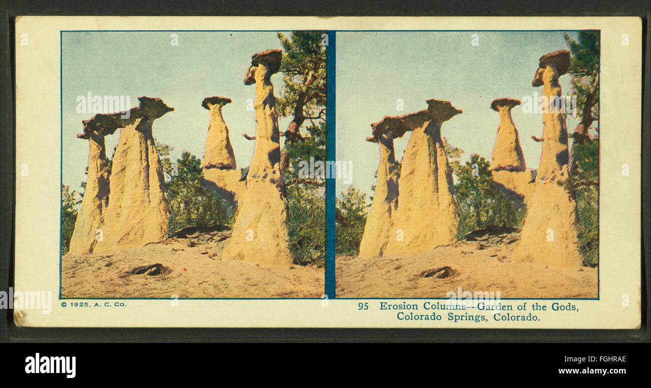 A photograph from the Robert N. Dennis collection showing erosion ...