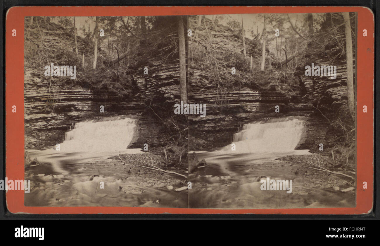 A lower view of Fairies Cascade, captured by C. M. Marsh, showing the ...