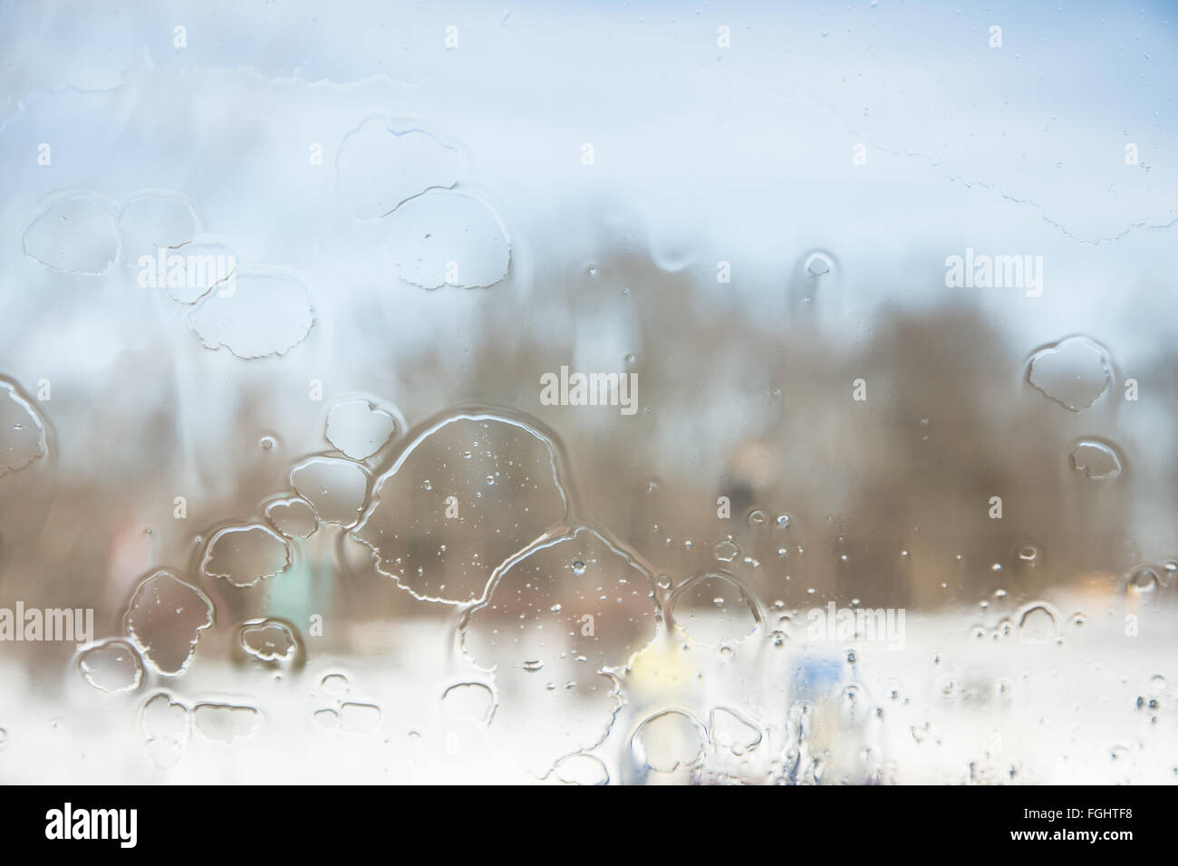 Artsy rainy window Stock Photo - Alamy