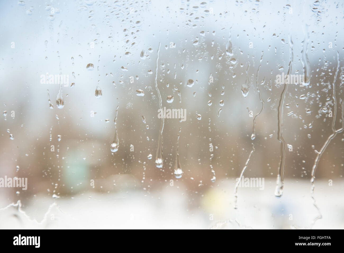 Artsy rainy window Stock Photo - Alamy