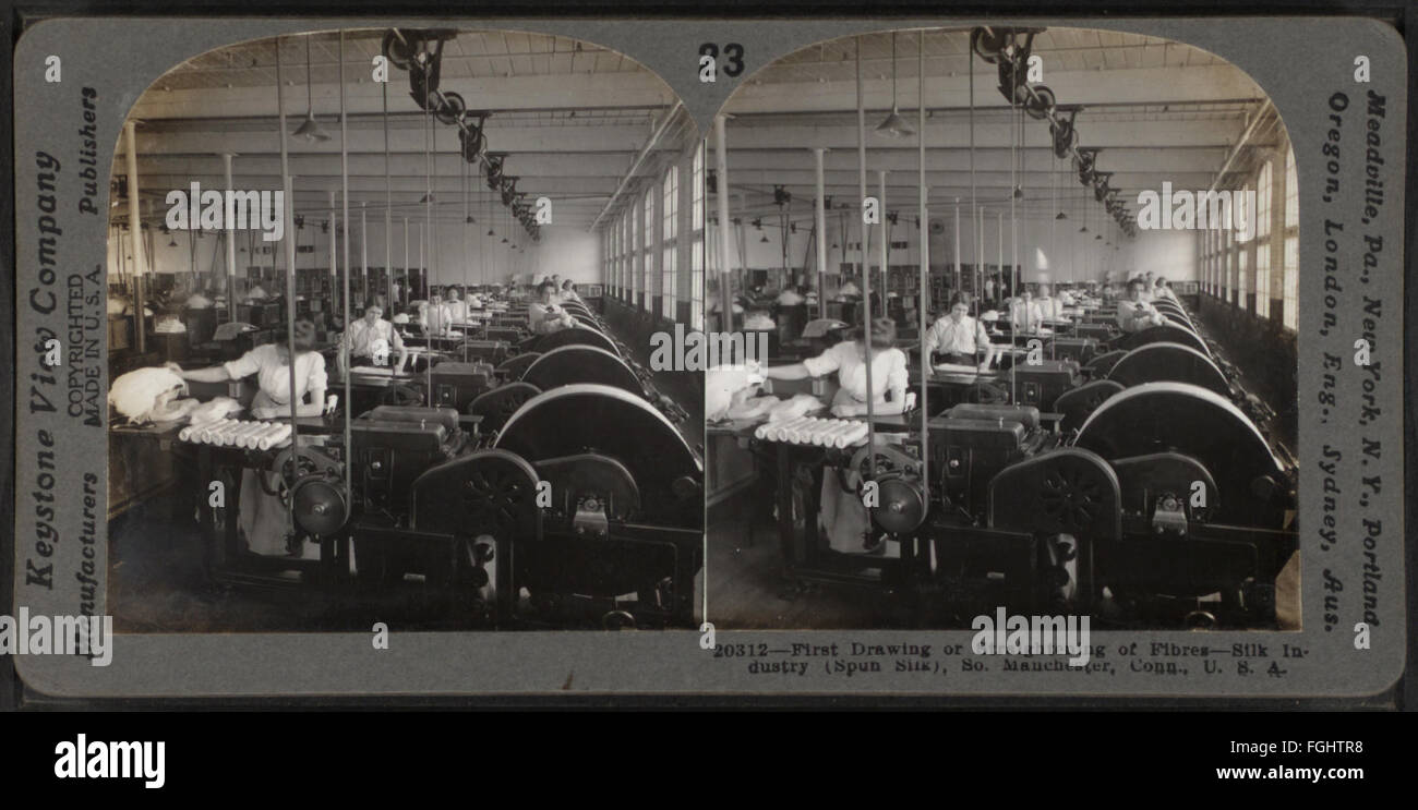 This photograph by Keystone View Company depicts the early stages of ...