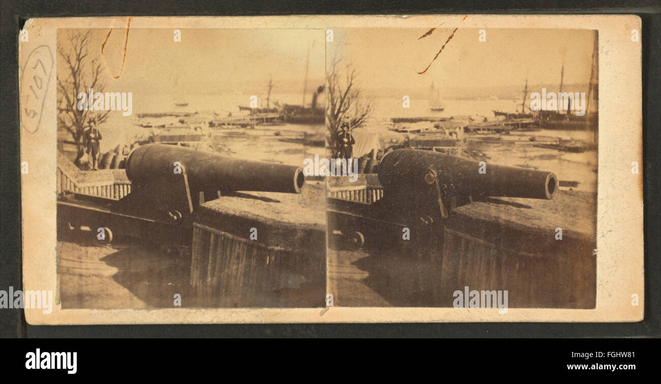 Fort Rogers, Alexandria. 400no. gun., from Robert N. Dennis collection ...