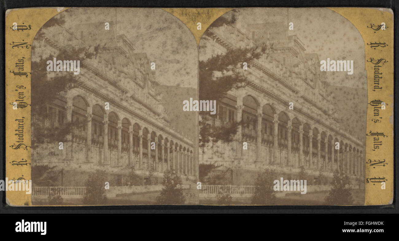 A photograph by Seneca Ray Stoddard showing the Fort William Henry ...