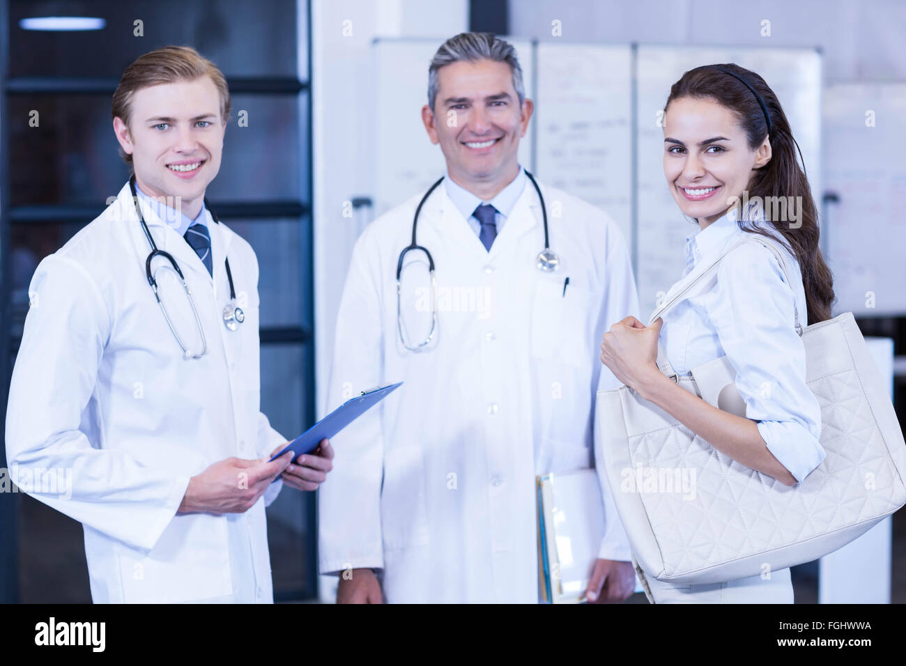Portrait of medical team standing together Stock Photo - Alamy