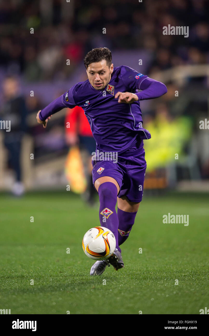 Florence, Italy. 18th Feb, 2016. Mauro Zarate (Fiorentina) Football ...