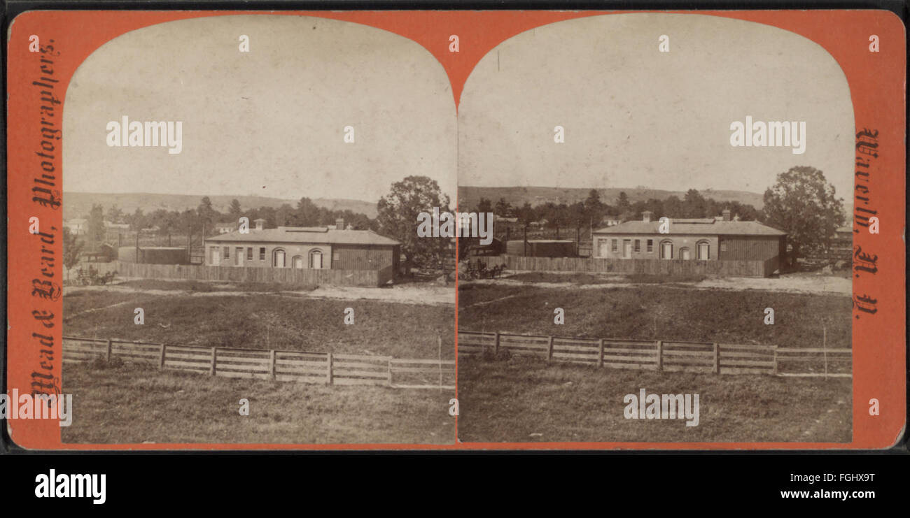 Photograph of the Gas House in Waverly, New York, captured by Mead ...