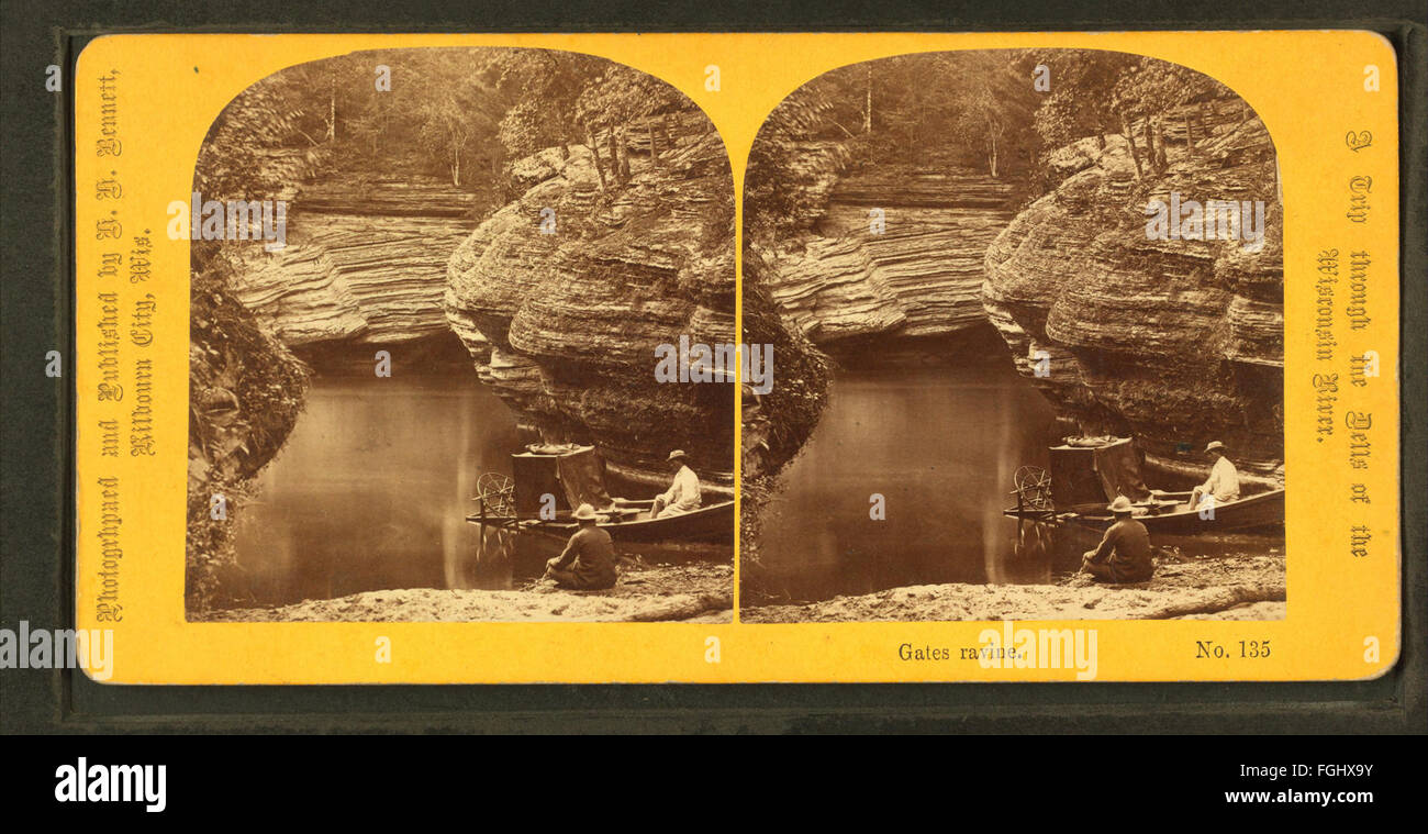 This photograph by Henry Hamilton Bennett captures Gates Ravine ...