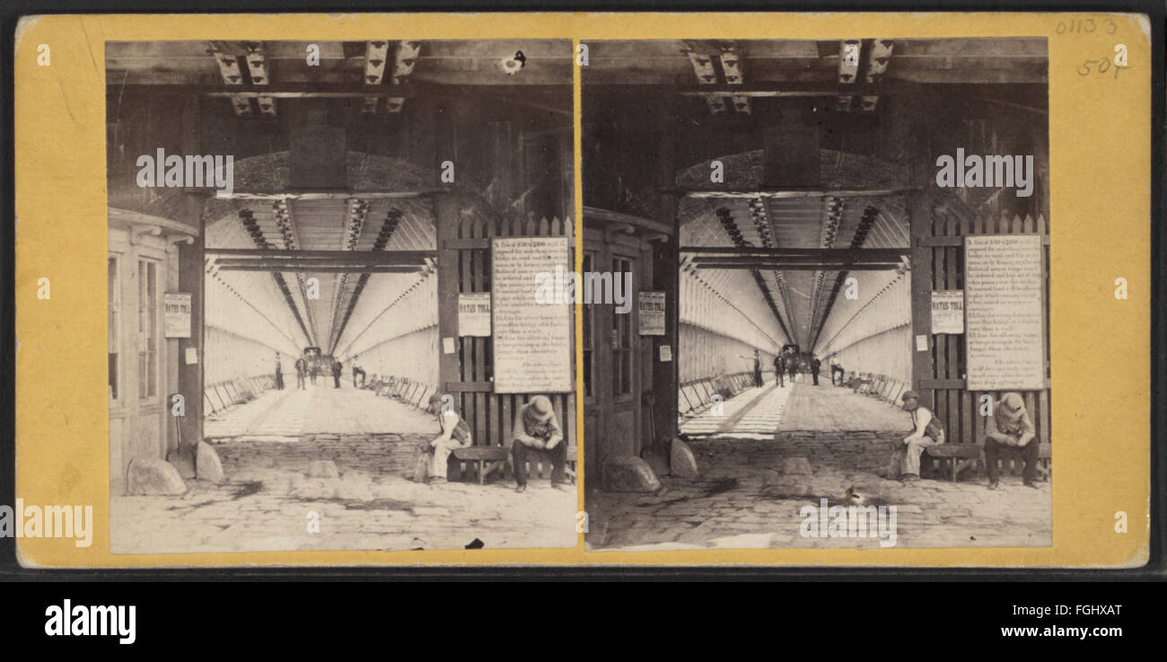 This stereoscopic image shows the gate and carriageway at the ...