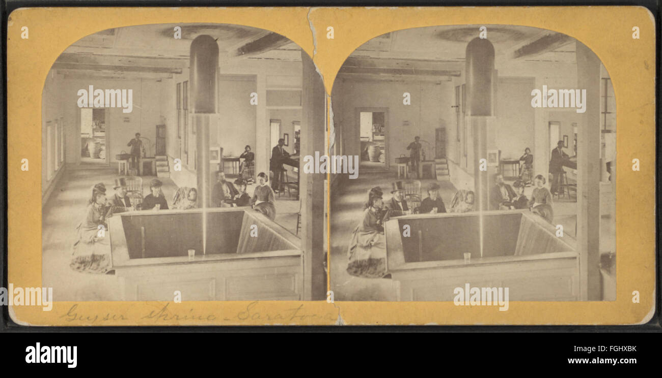 This photograph by William H. Sipperly shows Geiser Spring in Saratoga ...