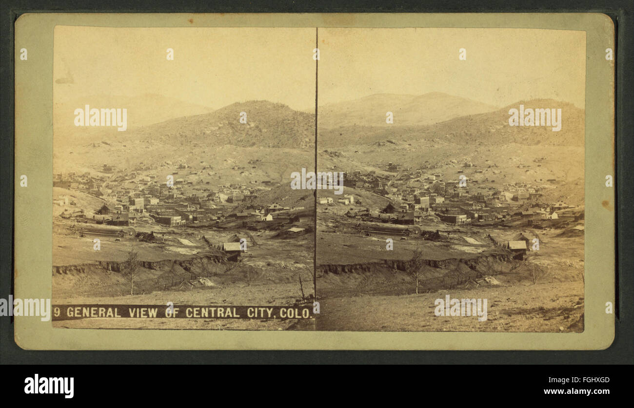 This photograph provides a general view of Central City, Colorado ...