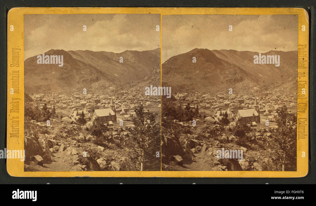 A photograph showing the view of Georgetown from Griffith Mountain ...