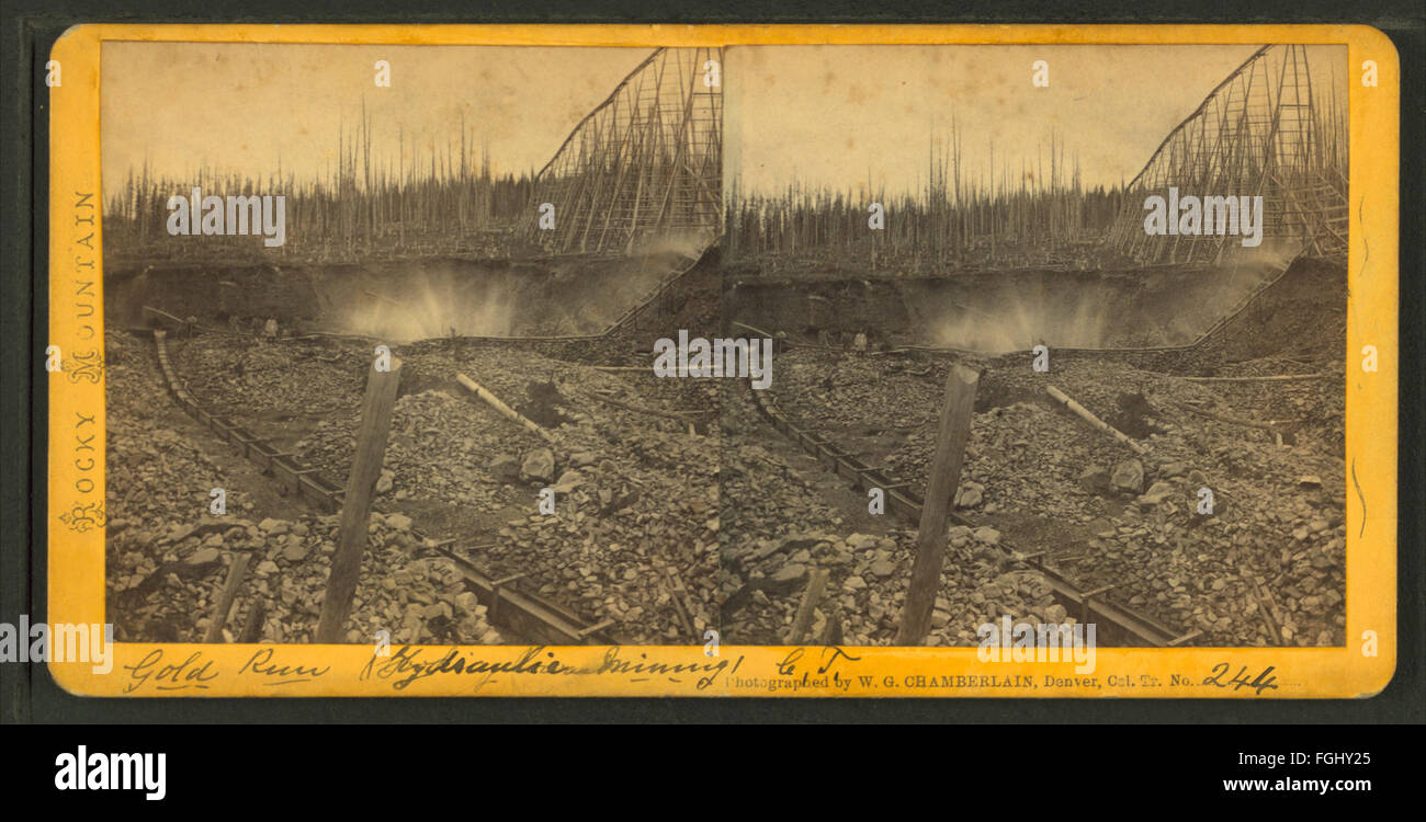 This photograph by William Gunnison Chamberlain captures Gold Run, a ...