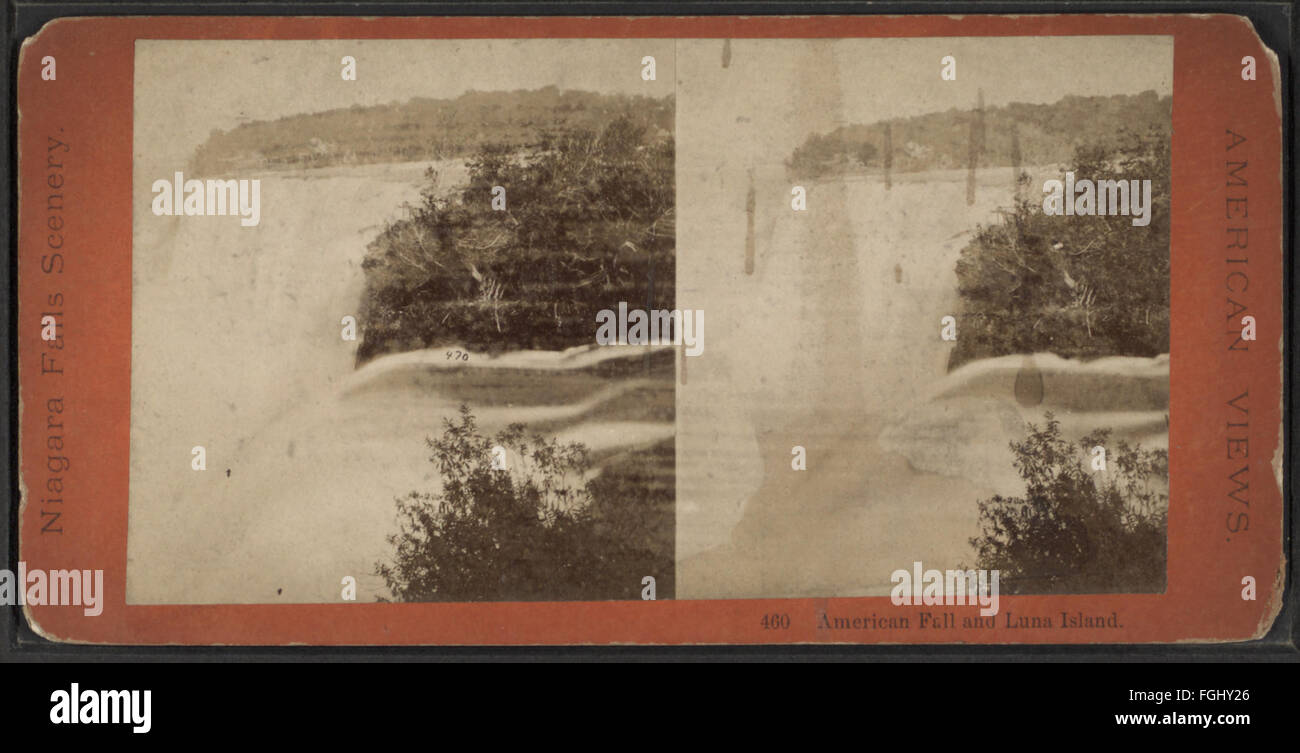 View of the American Fall and Luna Island from the Robert N. Dennis ...