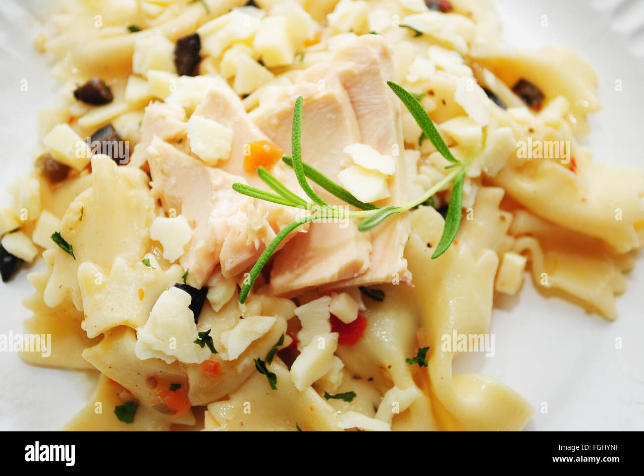 Tuna salad pasta vegetables hi-res stock photography and images - Alamy