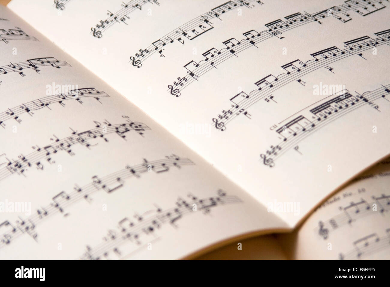 Closeup of sheet music Stock Photo - Alamy