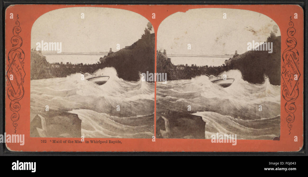 George E. Curtis’s photograph captures the iconic Maid of the Mist boat ...