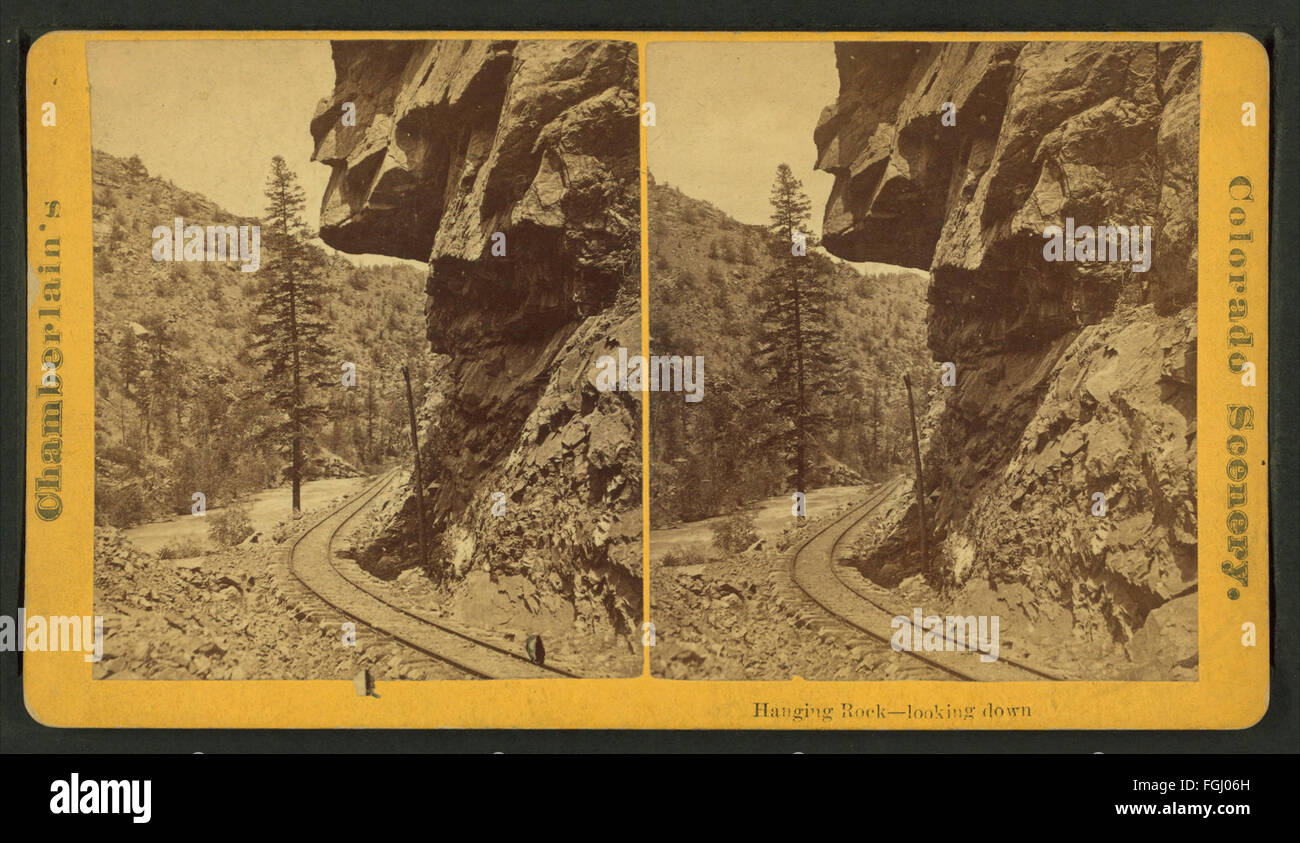 This photograph by William G. Chamberlain shows a view looking down ...