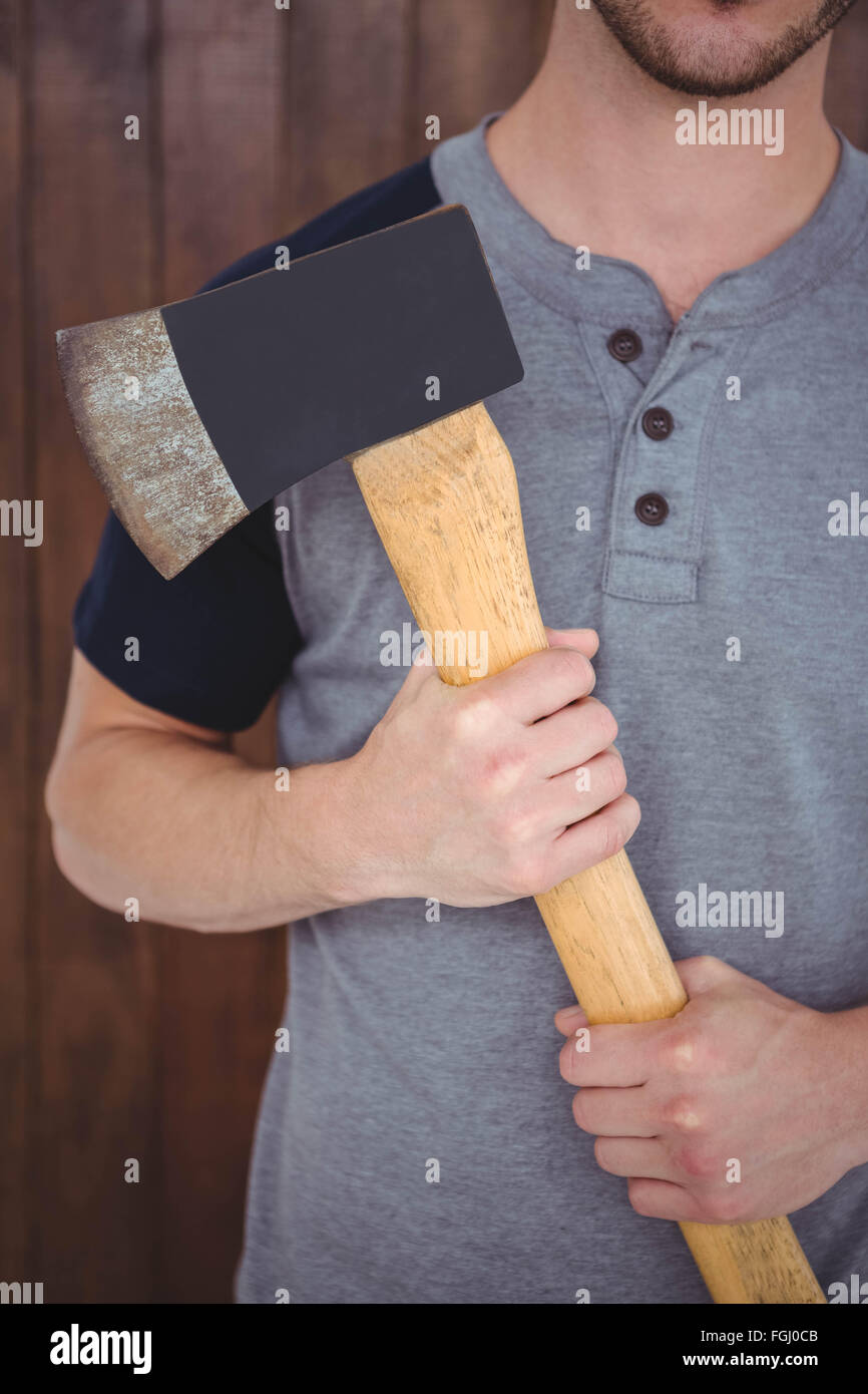 Man posing with axe hi-res stock photography and images - Alamy