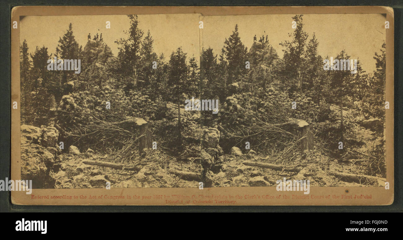 A photograph by William Gunnison Chamberlain of the Hoosier Lode, a ...