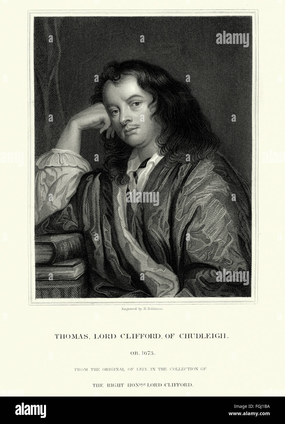 Portrait of Thomas Clifford, 1st Baron Clifford of Chudleigh Stock ...