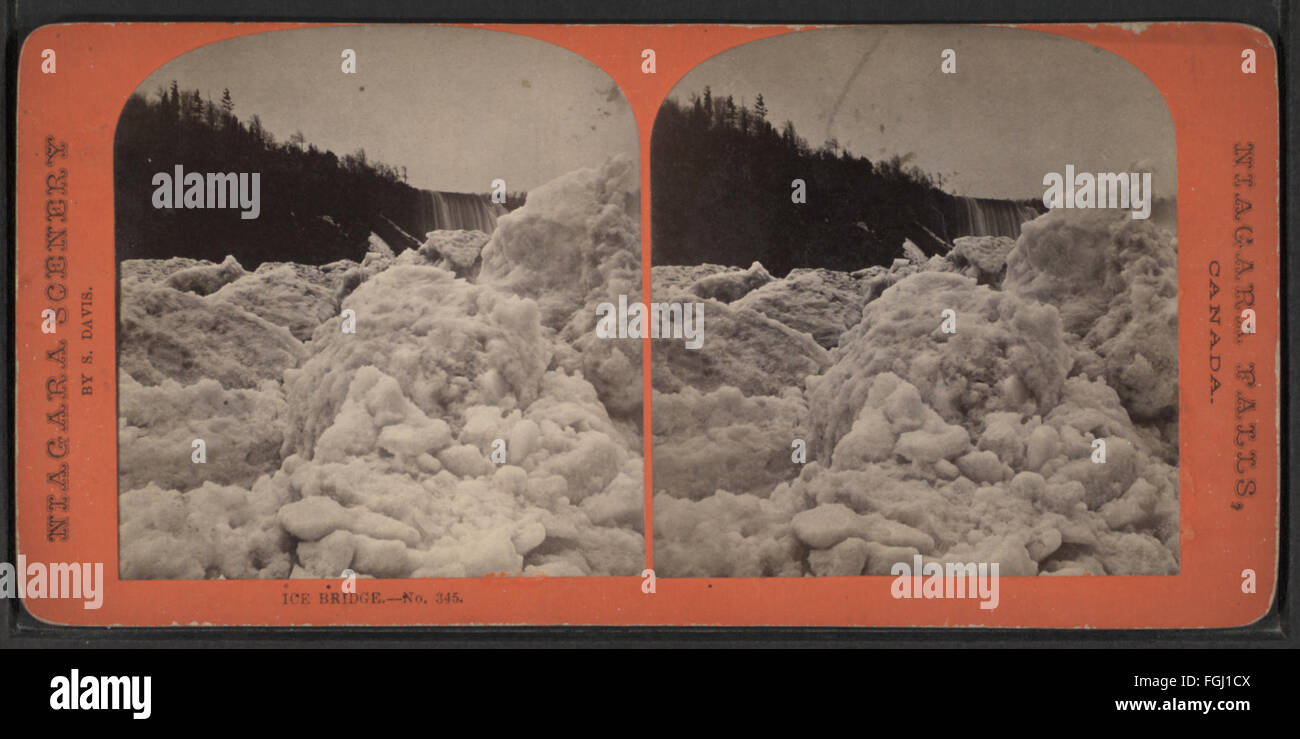 A photograph by Saul Davis showing an ice bridge. The image captures ...