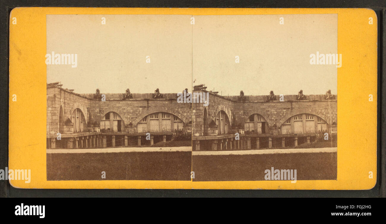 Interior of Fort Adams, by Joshua Appleby Williams Stock Photo - Alamy