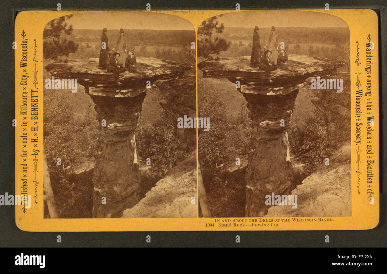 This photograph by Henry Hamilton Bennett captures Stand Rock in the ...