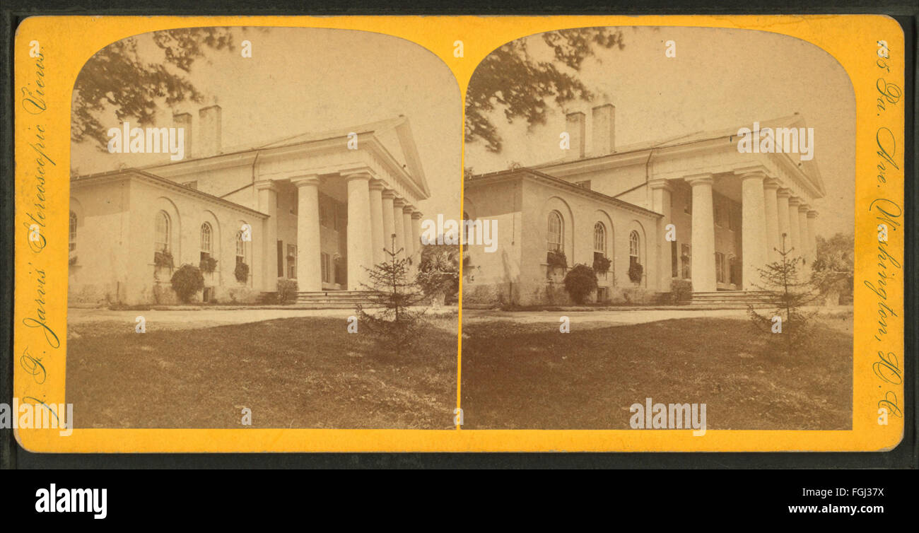 A photograph by John F. Jarvis showing Arlington House in Virginia. The ...